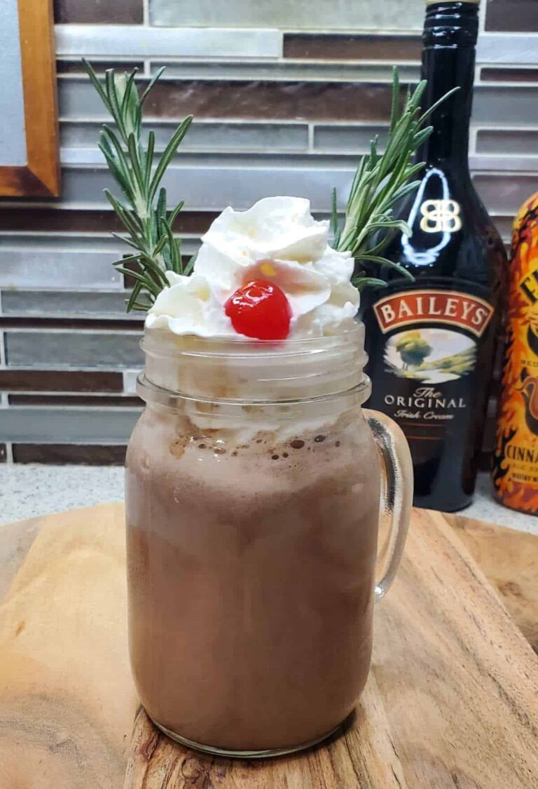 Drunk Rudolph Fireball Hot Chocolate - Dine Dream Discover