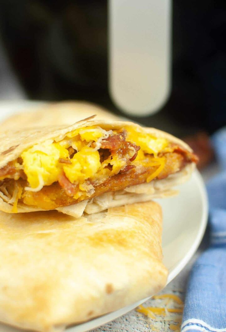 Air Fryer Taco Bell Copycat Breakfast Crunchwrap - Dine Dream Discover