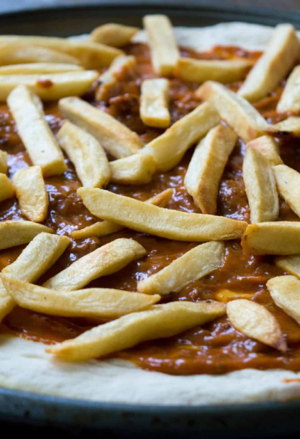 Chili Cheese French Fries Pizza Recipe